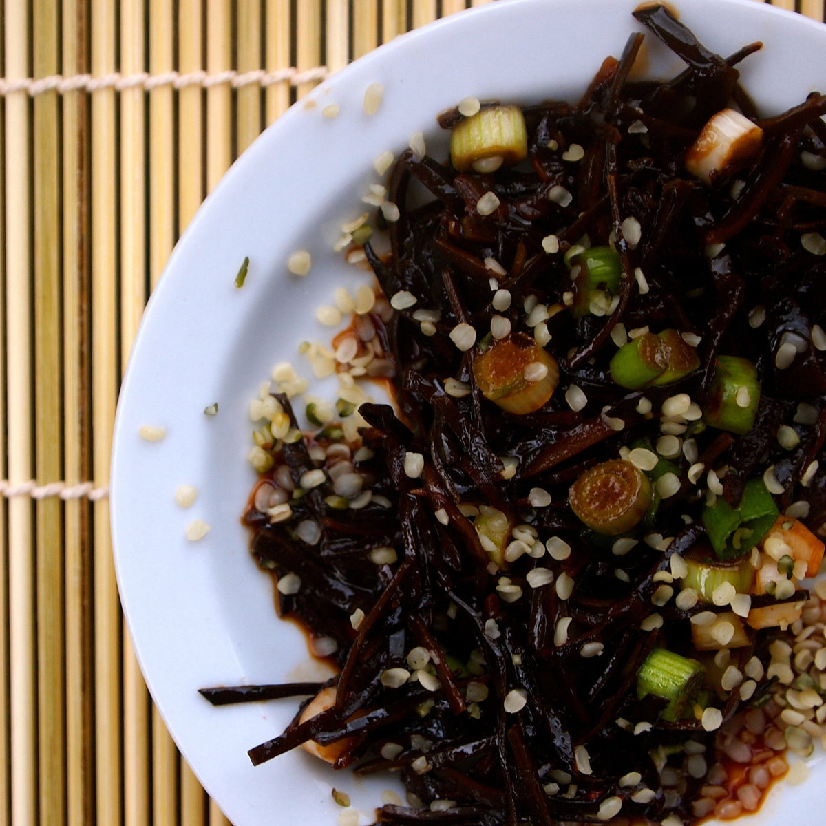 Arame Seaweed Salad with Hemp Seeds Wilderness Poets