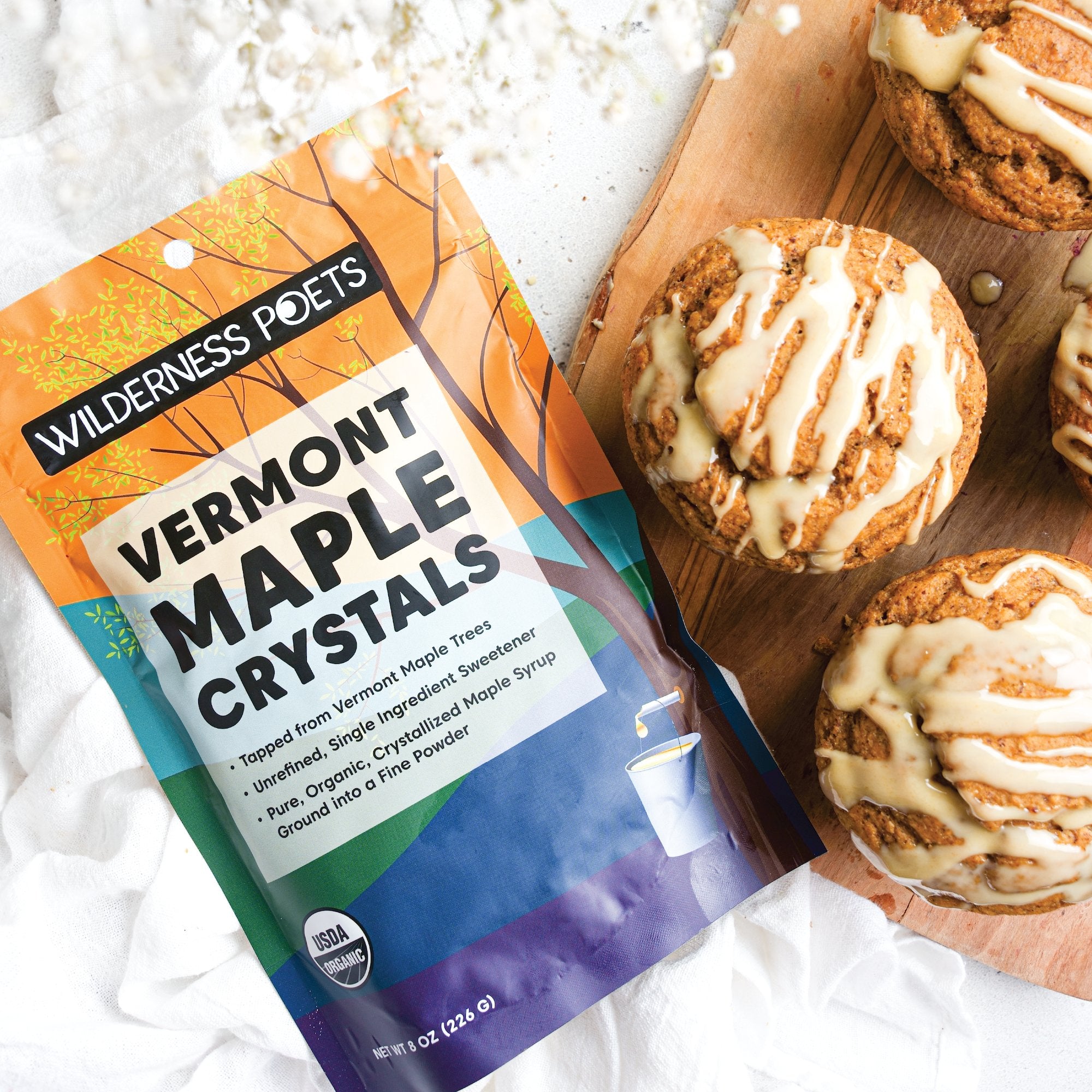 Maple Crystals - Organic Maple Sugar - Shop @ WildernessPoets.com ...