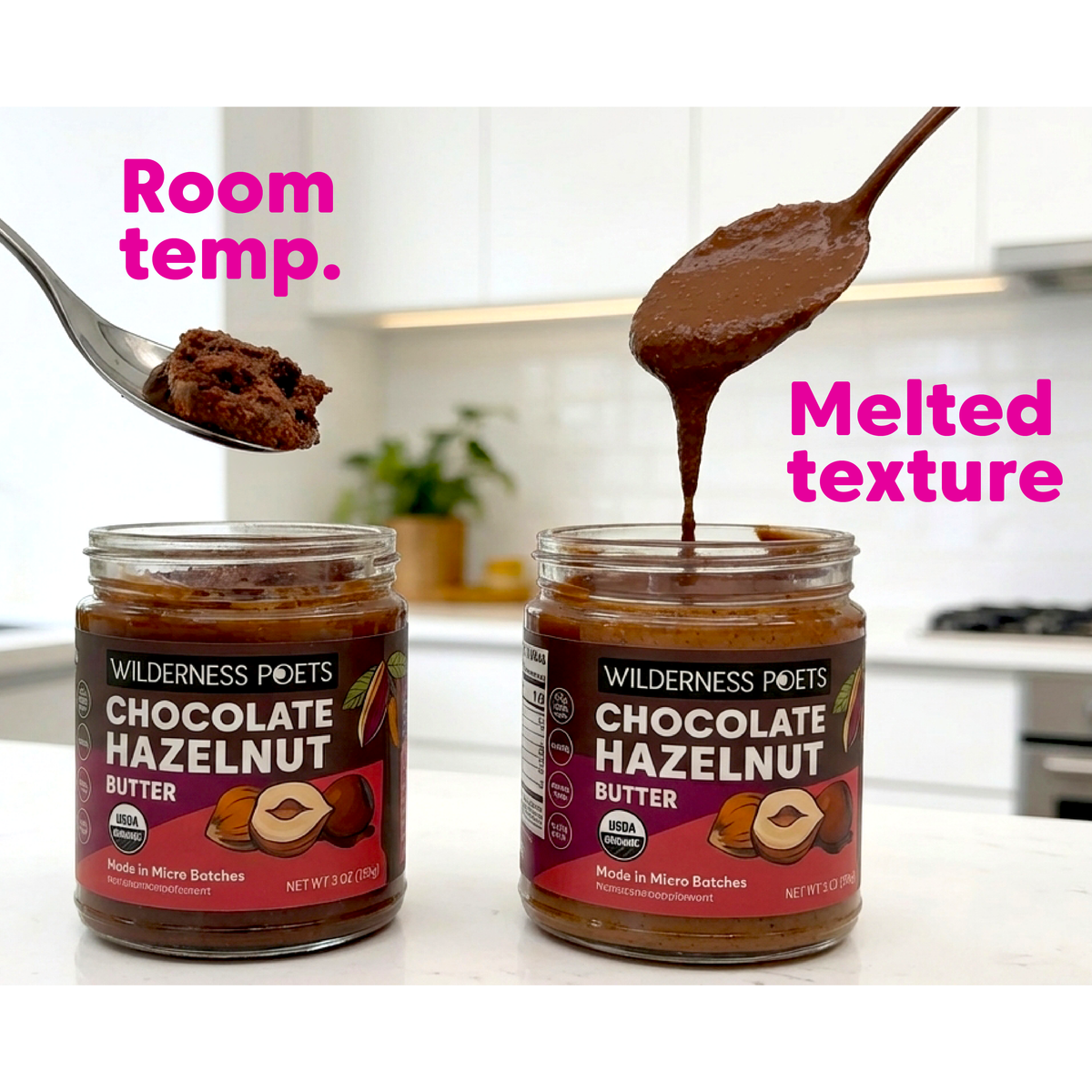 Wilderness Poets Chocolate Hazelnut Butter - Organic Nut Butter