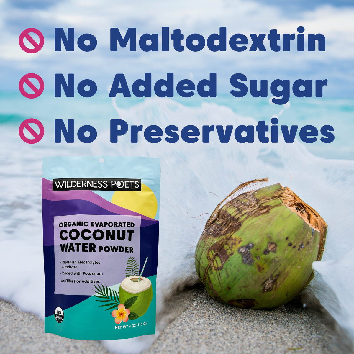 Organic Coconut Water Powder - Instant Organic Coconut Water ...