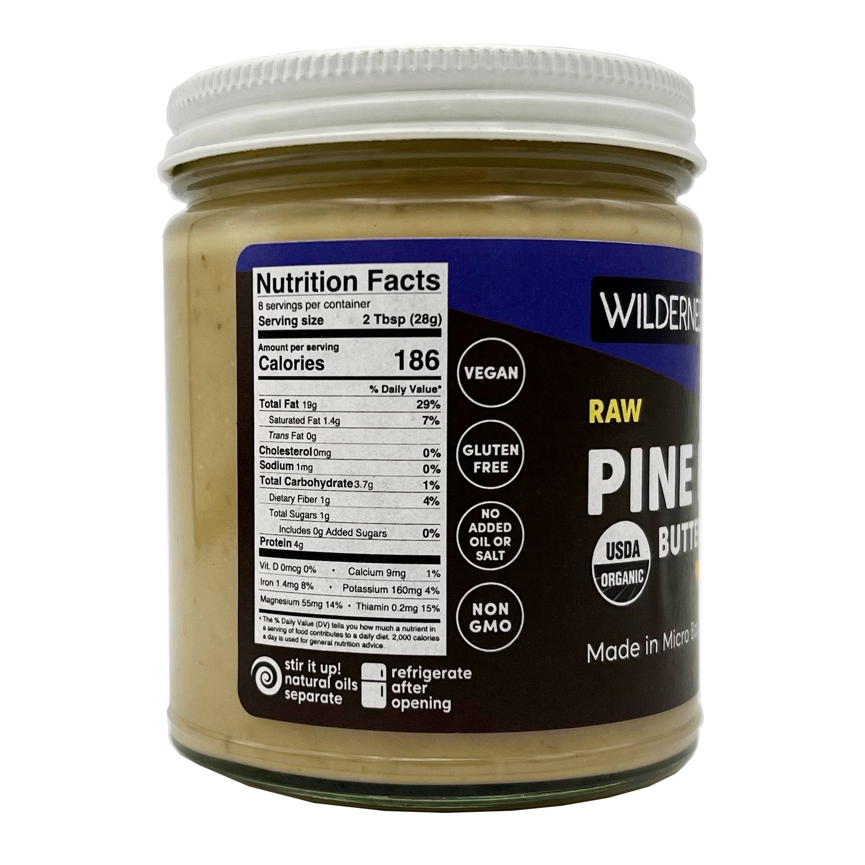 Organic and Raw Pine Nut Butter - Wilderness Poets